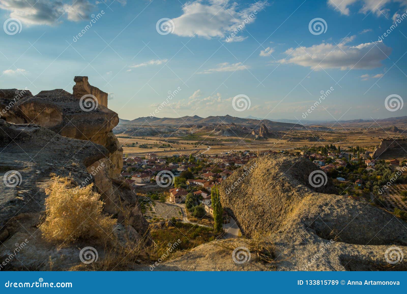 Cappadocia, Turkey: Beautiful Scenery from the Observation Deck Stock ...