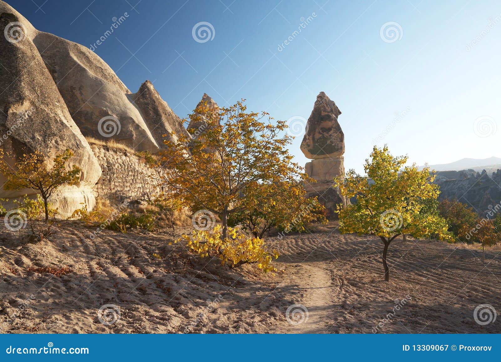 Cappadocia landscape stock image. Image of bizarre, goreme - 13309067