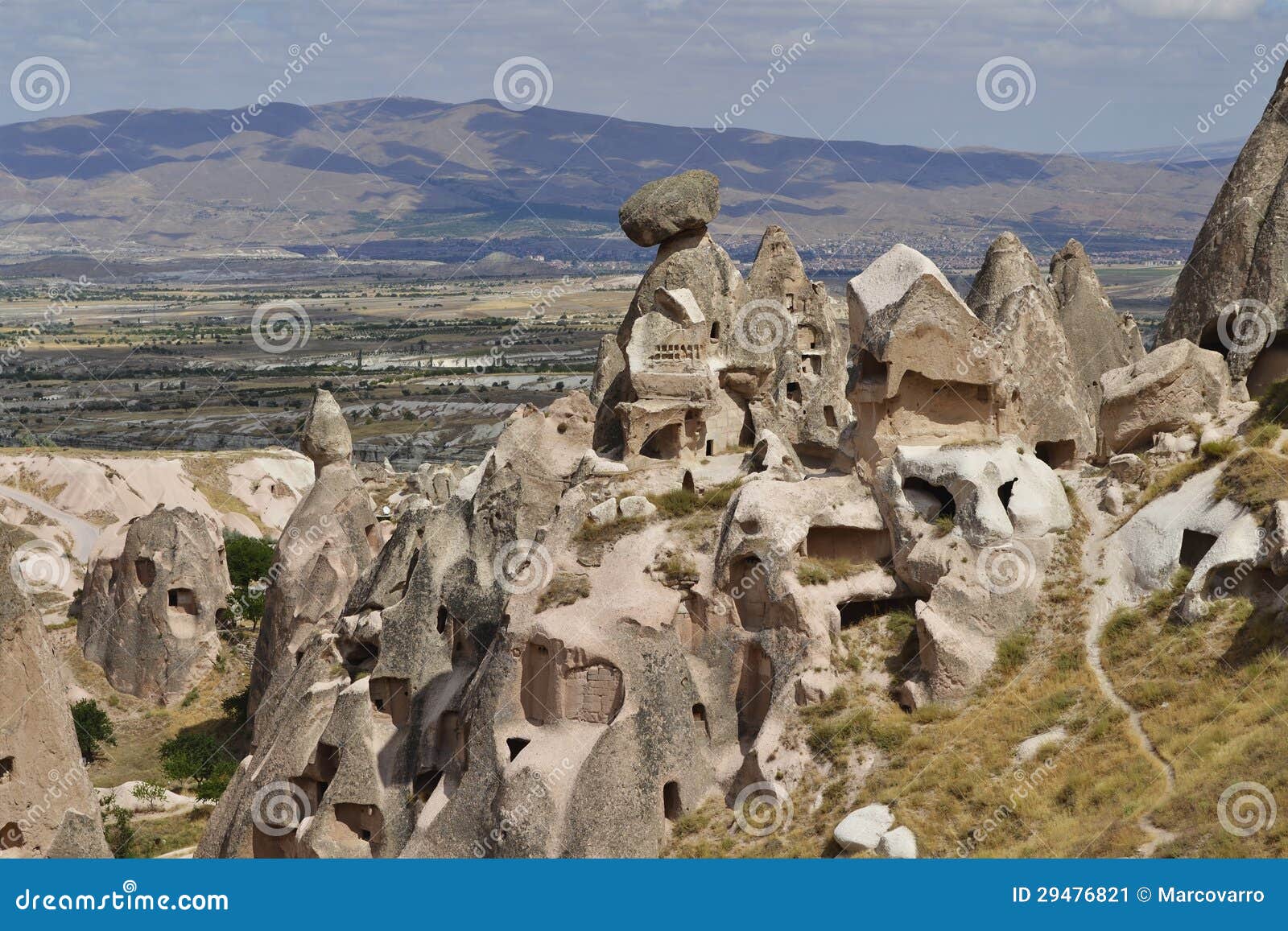 Cappadocia landscape stock image. Image of outdoors, houses - 29476821