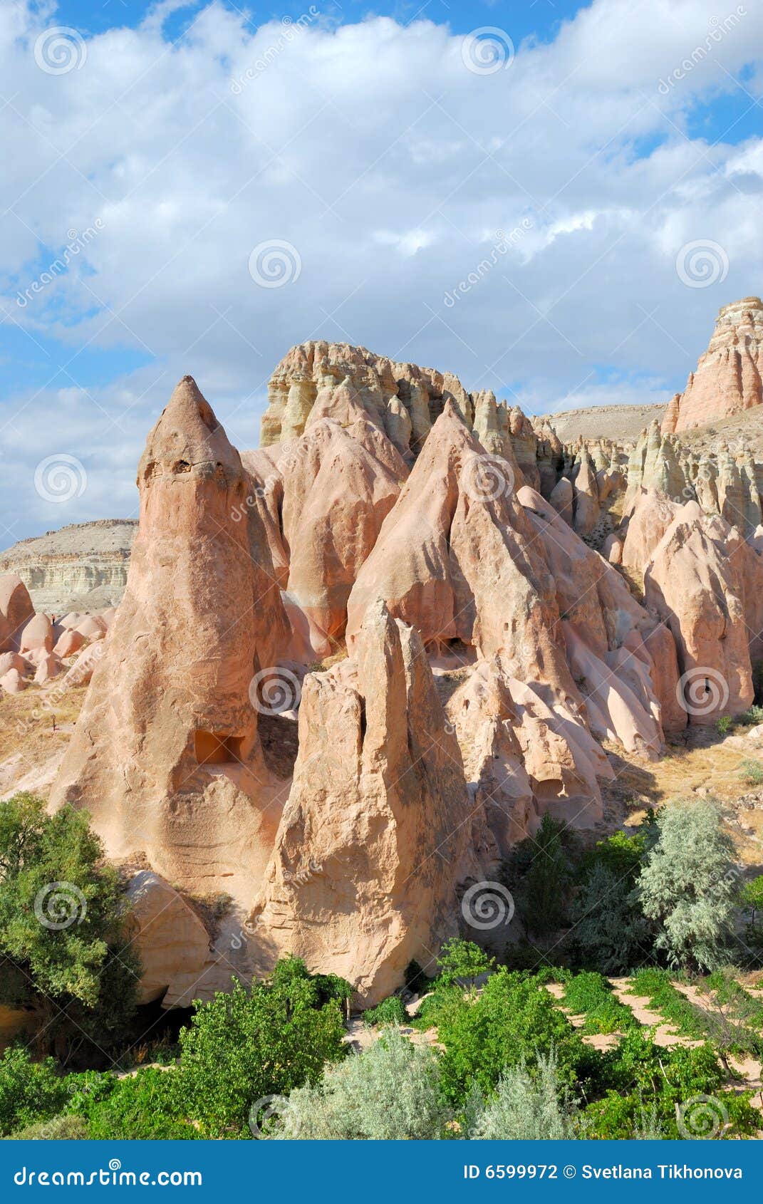 Cappadocia landscape stock photo. Image of formation, rock - 6599972