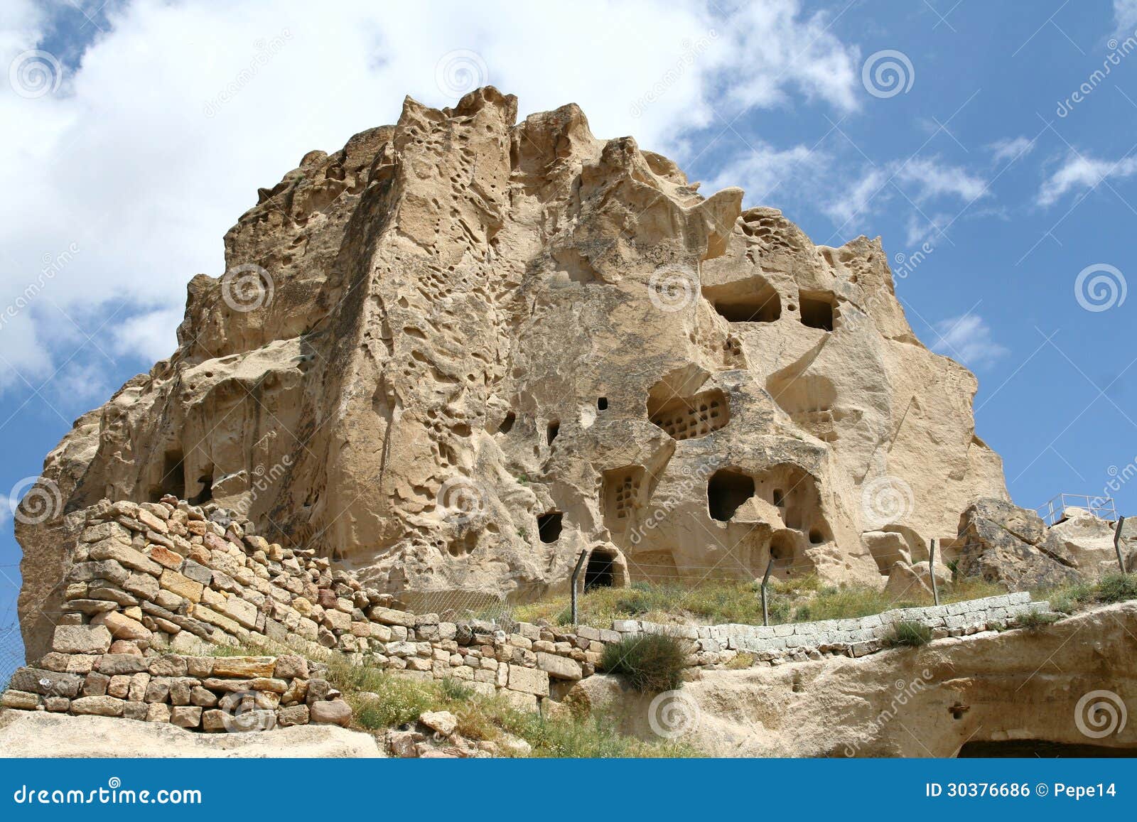 Cappadocia rock stock photo. Image of history, blue, chimney - 30376686