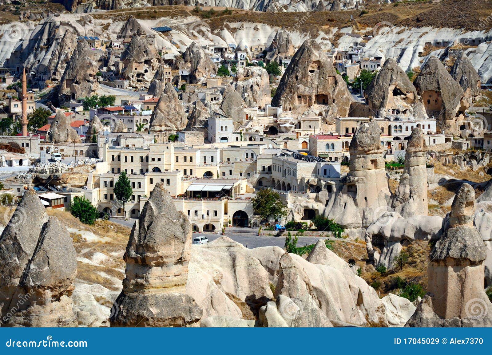 Cappadocia. Stone pillars stock image. Image of hills - 17045029