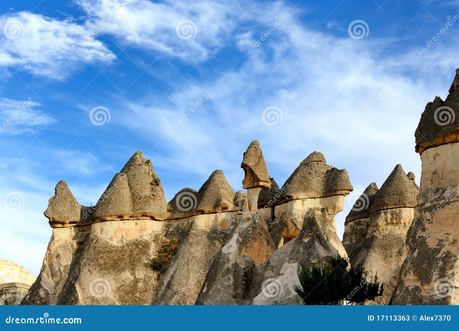 Cappadocia. Stone pillars stock image. Image of turkey - 17113363