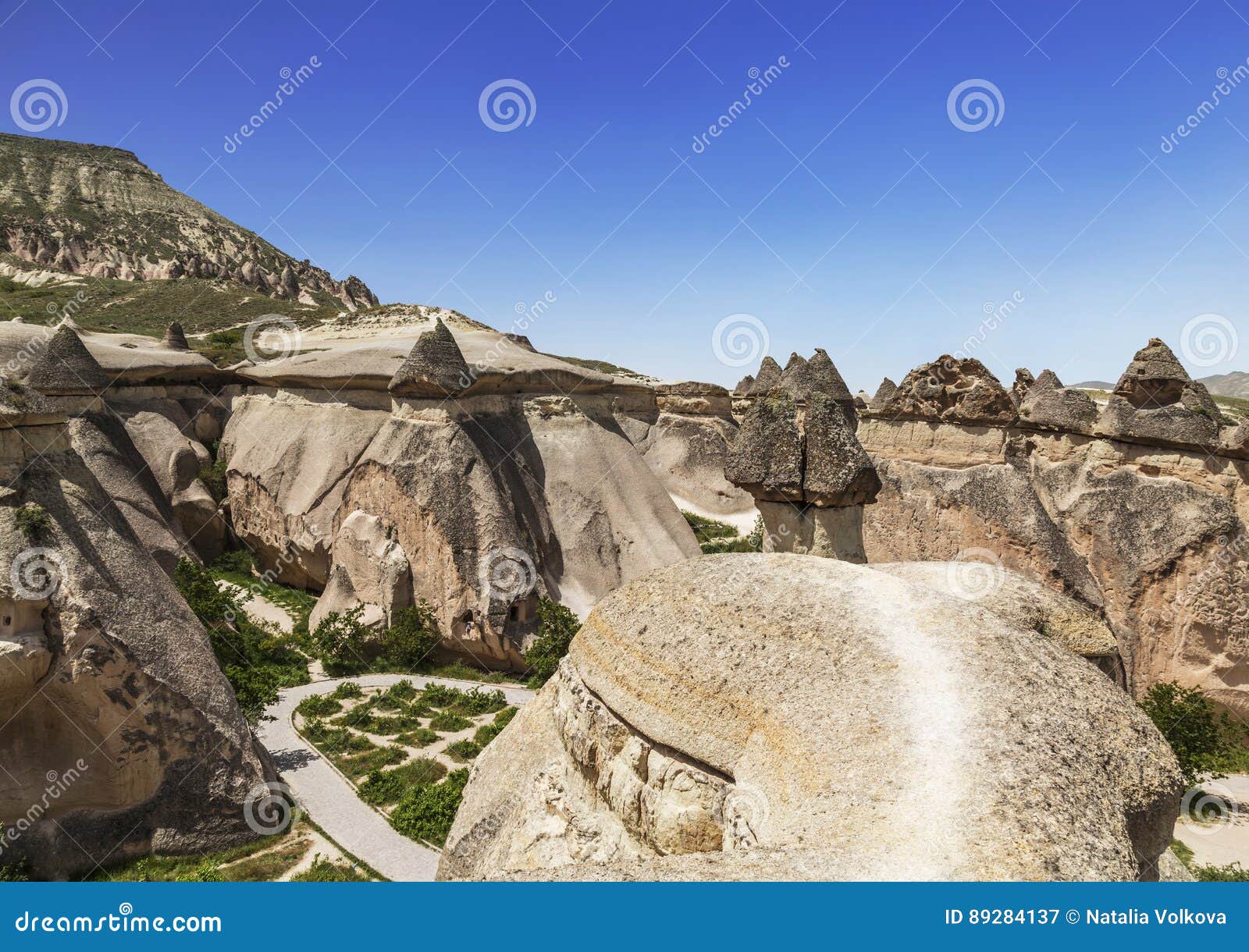 The Cappadocian Landscape, Pink Rocks, Stock Image - Image of park ...