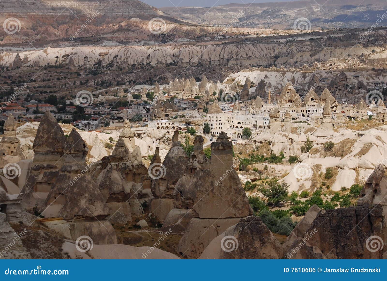 Cappadocian Landscape, Turkey Stock Photo - Image of hill, cave: 7610686