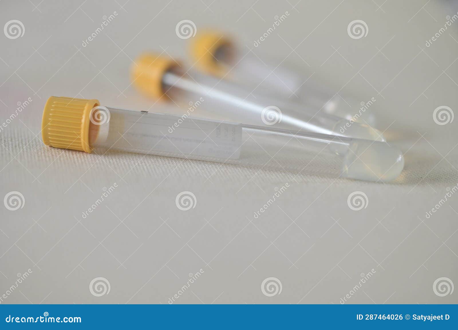 Capped Test Tubes on Textured White Surface in a Laboratory, India ...
