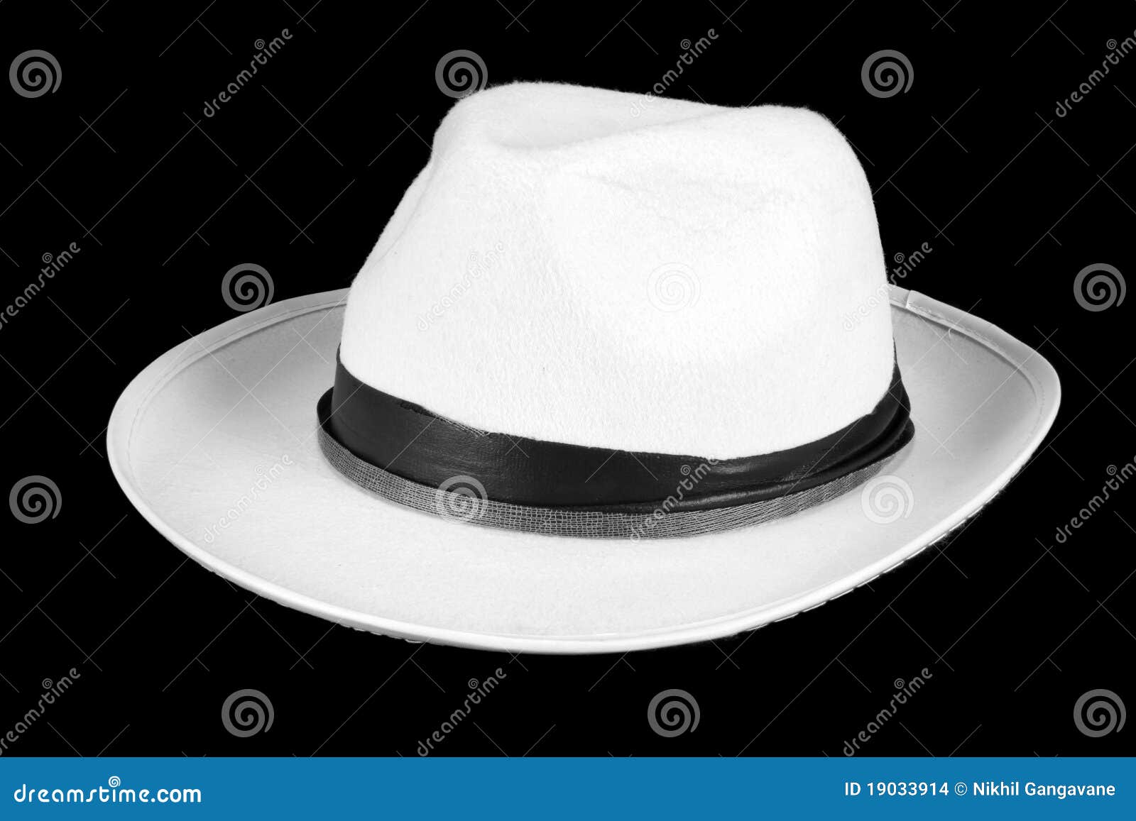 Cappello bianco di Fedora fotografia stock. Immagine di italiano - 19033914