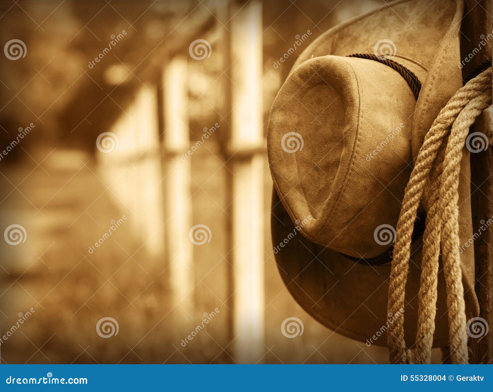 Cappello Da Cowboy E Lazo Occidentali Fotografia Stock - Immagine di ...
