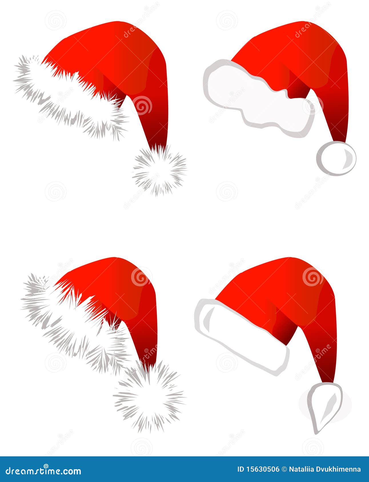 Cappello del Babbo Natale illustrazione vettoriale. Illustrazione di ...