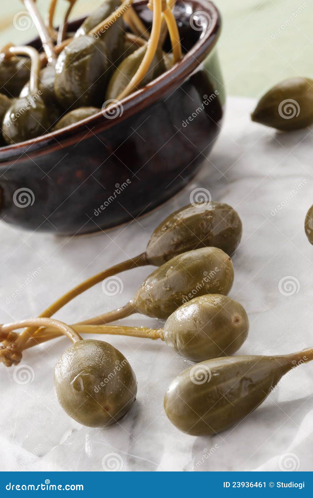 Cappers in brine stock image. Image of close, appetizer - 23936461