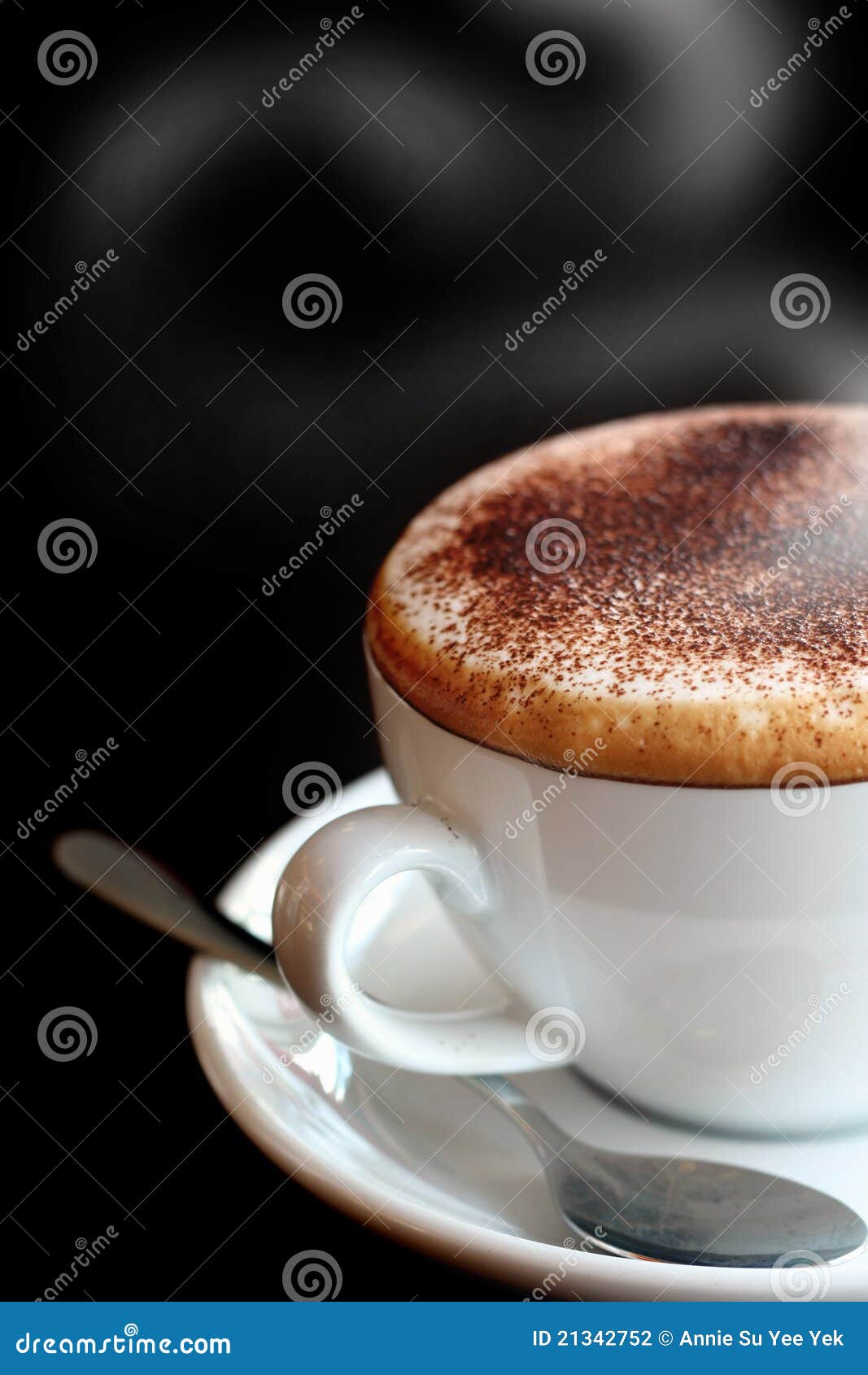 Cappuccino foto de stock. Imagem de marrom, bebida, cafeteria - 21342752