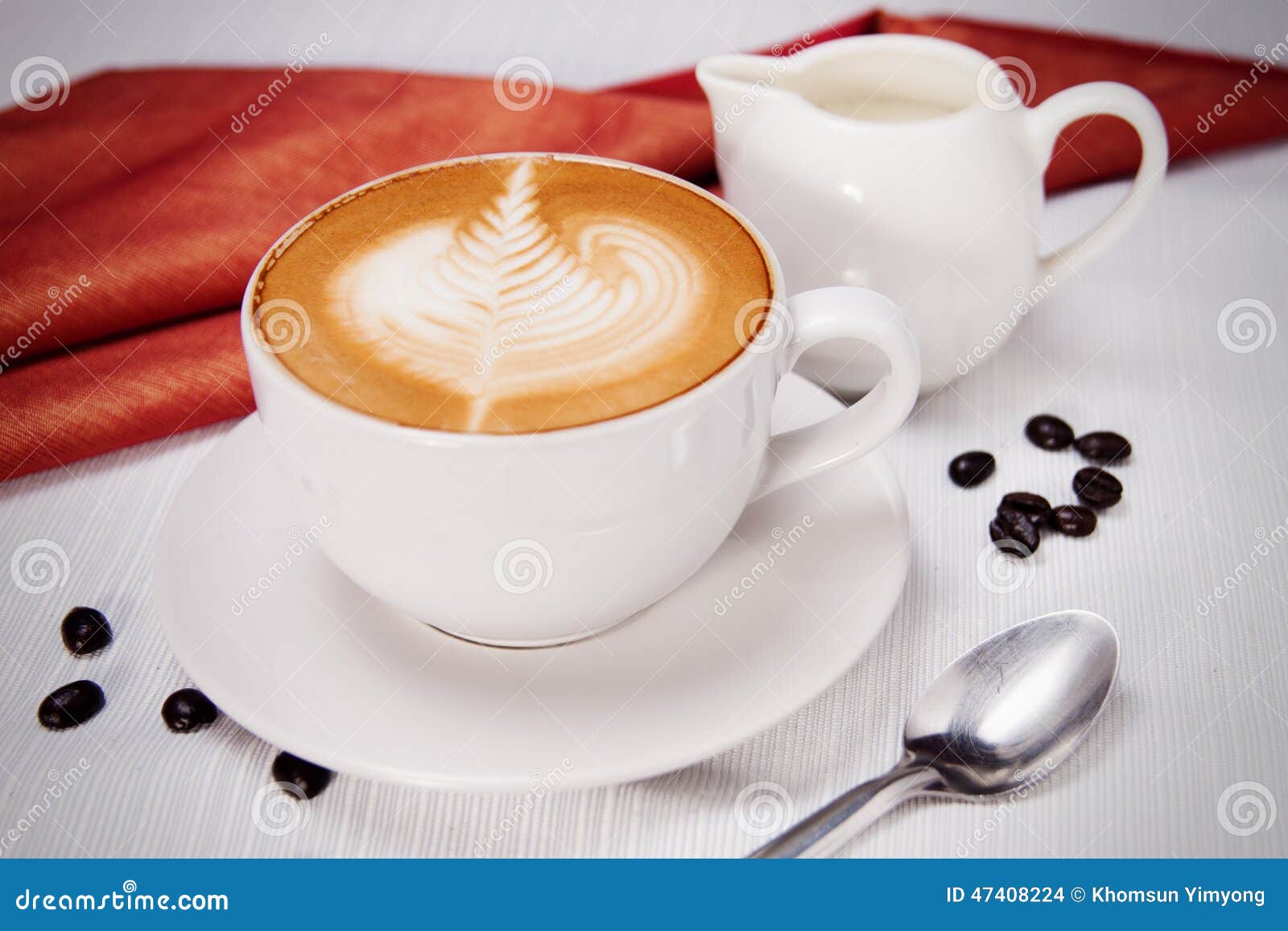 Cappuccino foto de stock. Imagem de colher, capuccino - 47408224