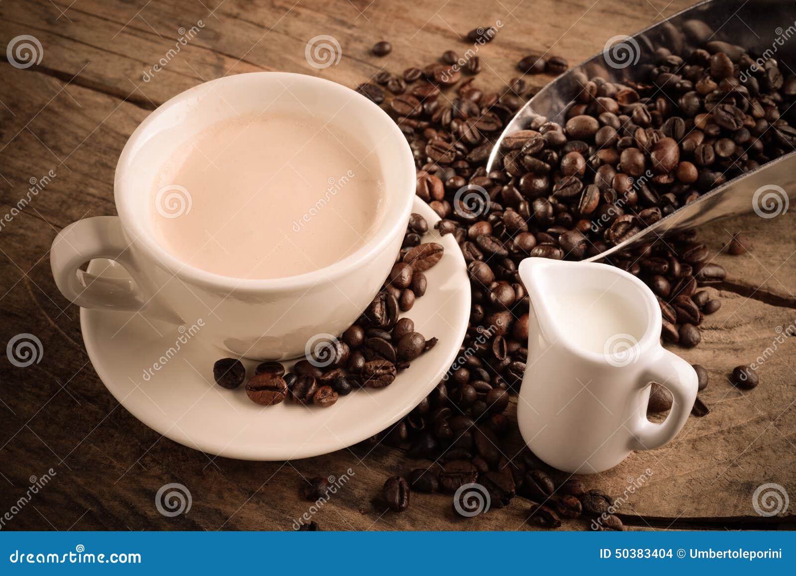 Cappuccino break stock photo. Image of milk, break, beans - 50383404