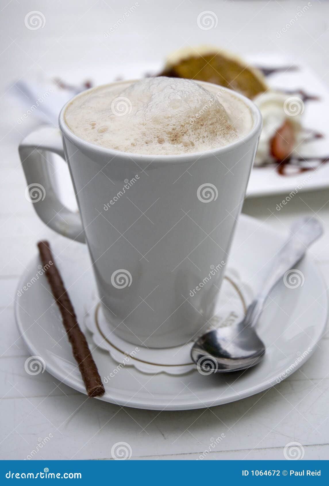 Cappuccino coffee stock photo. Image of decaffeinated - 1064672