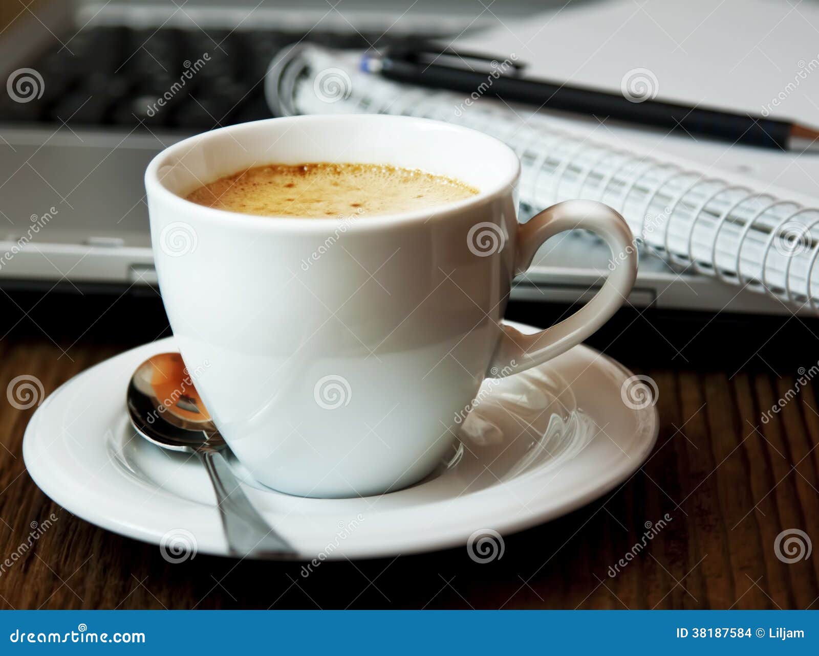 Cappuccino Cup.Coffee Break Stock Photo - Image of macro, espresso ...