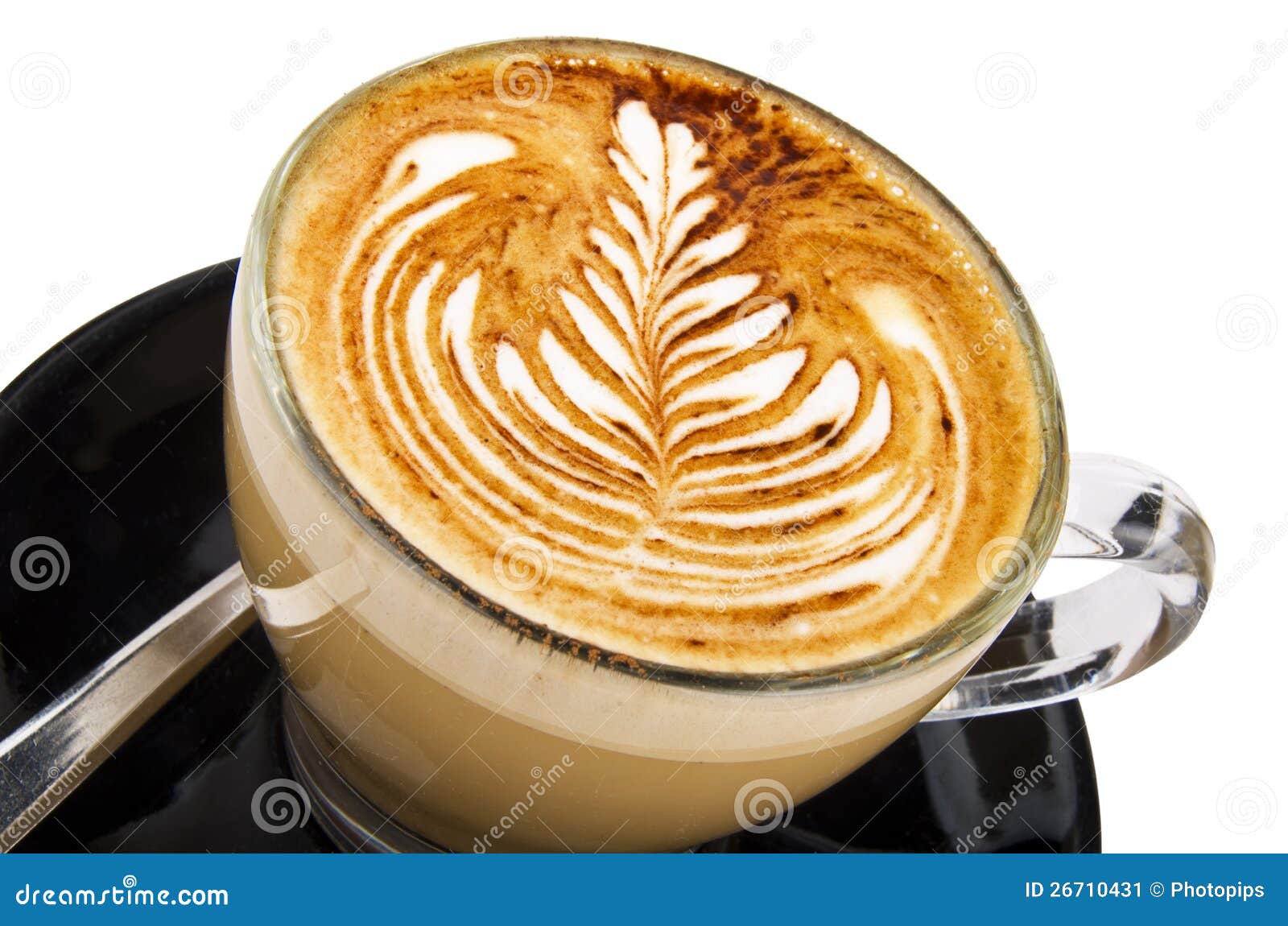 Cappuccino with design stock image. Image of morning - 26710431