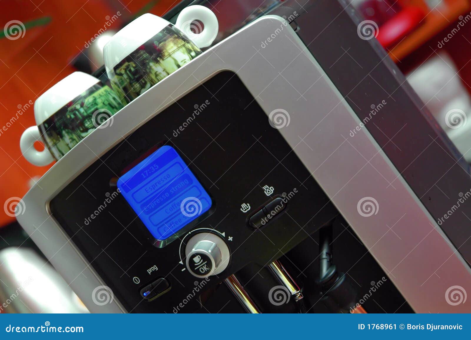 Cappuccino machine stock image. Image of restaurant, maker - 1768961