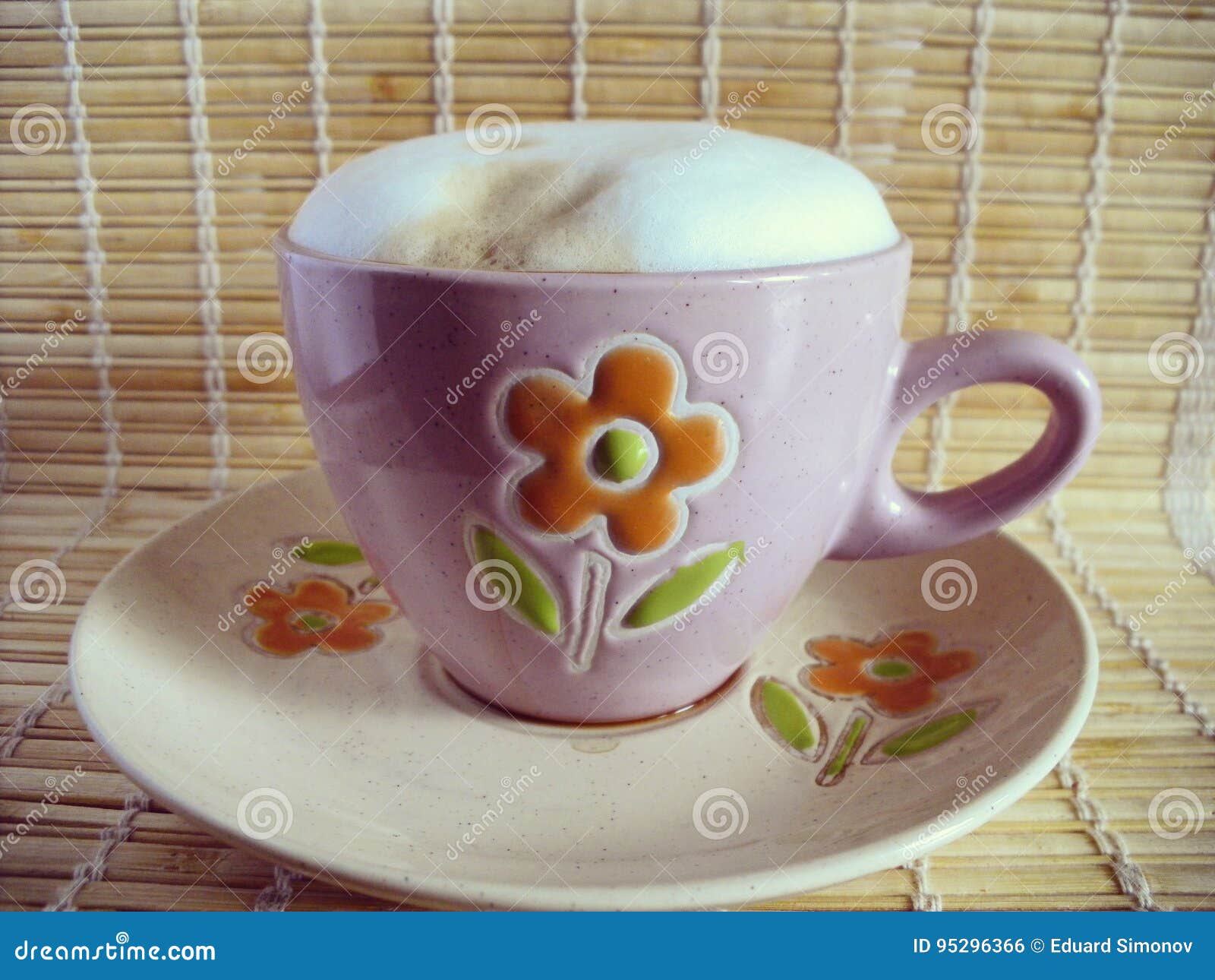 Cappuccino stock photo. Image of foam, cappuccino, kitchen - 95296366