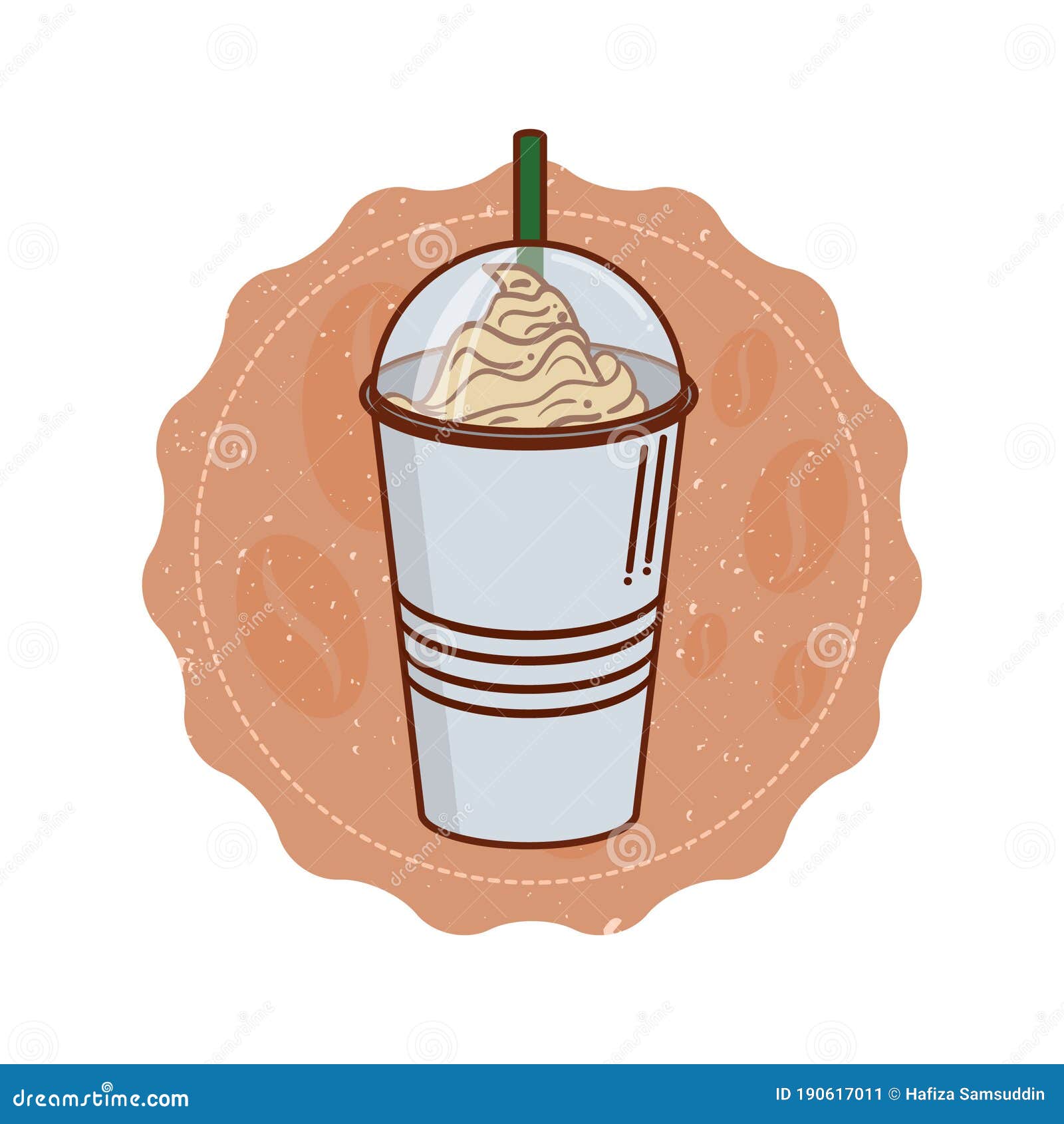 Cappuccino. Vector Illustration Decorative Design Stock Vector ...