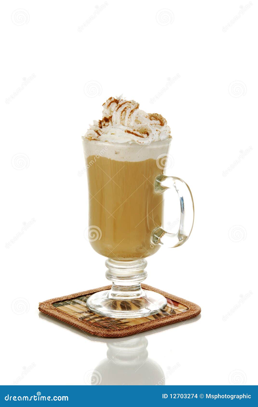 Cappucino stock photo. Image of coffee, coaster, cappuccino - 12703274