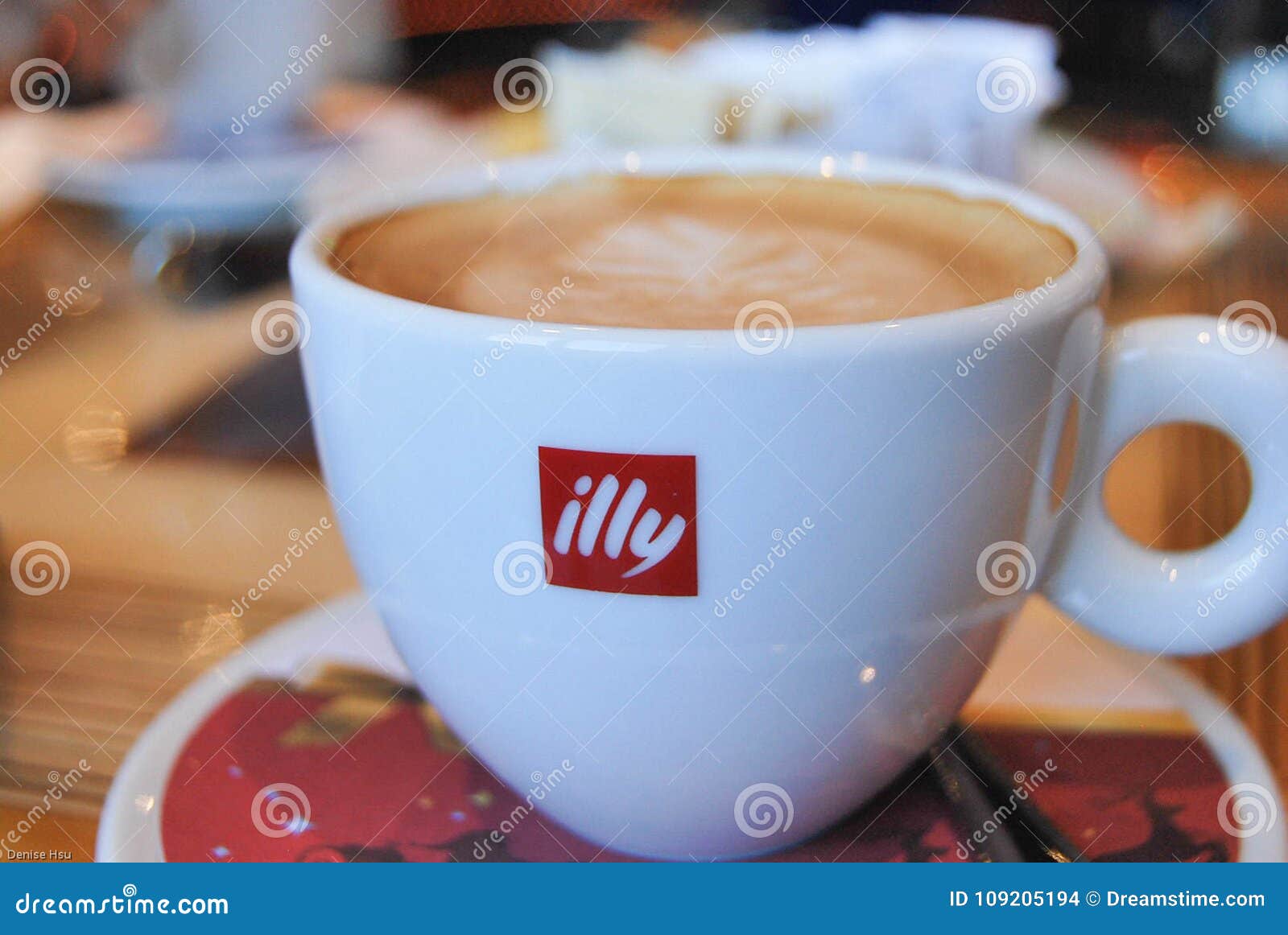 Cappucino - Illy Coffee editorial stock image. Image of cappucino ...