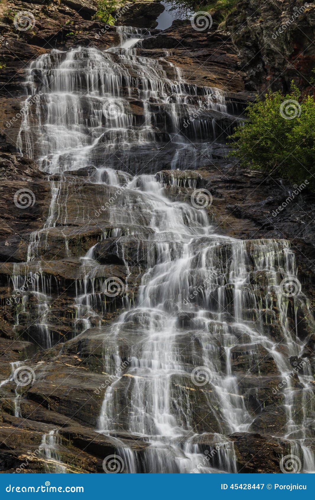 Capra waterfall stock image. Image of scenic, carpathian - 45428447