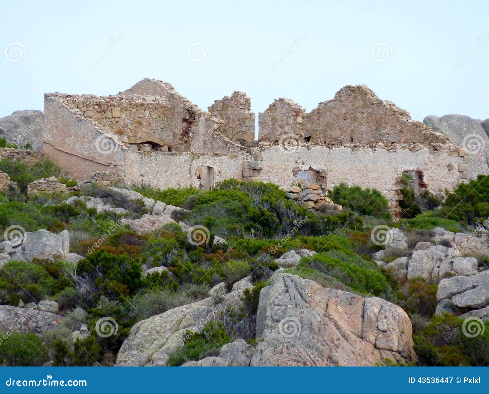 Caprera-Insel, Sardinien, Italien Stockbild - Bild von italien ...