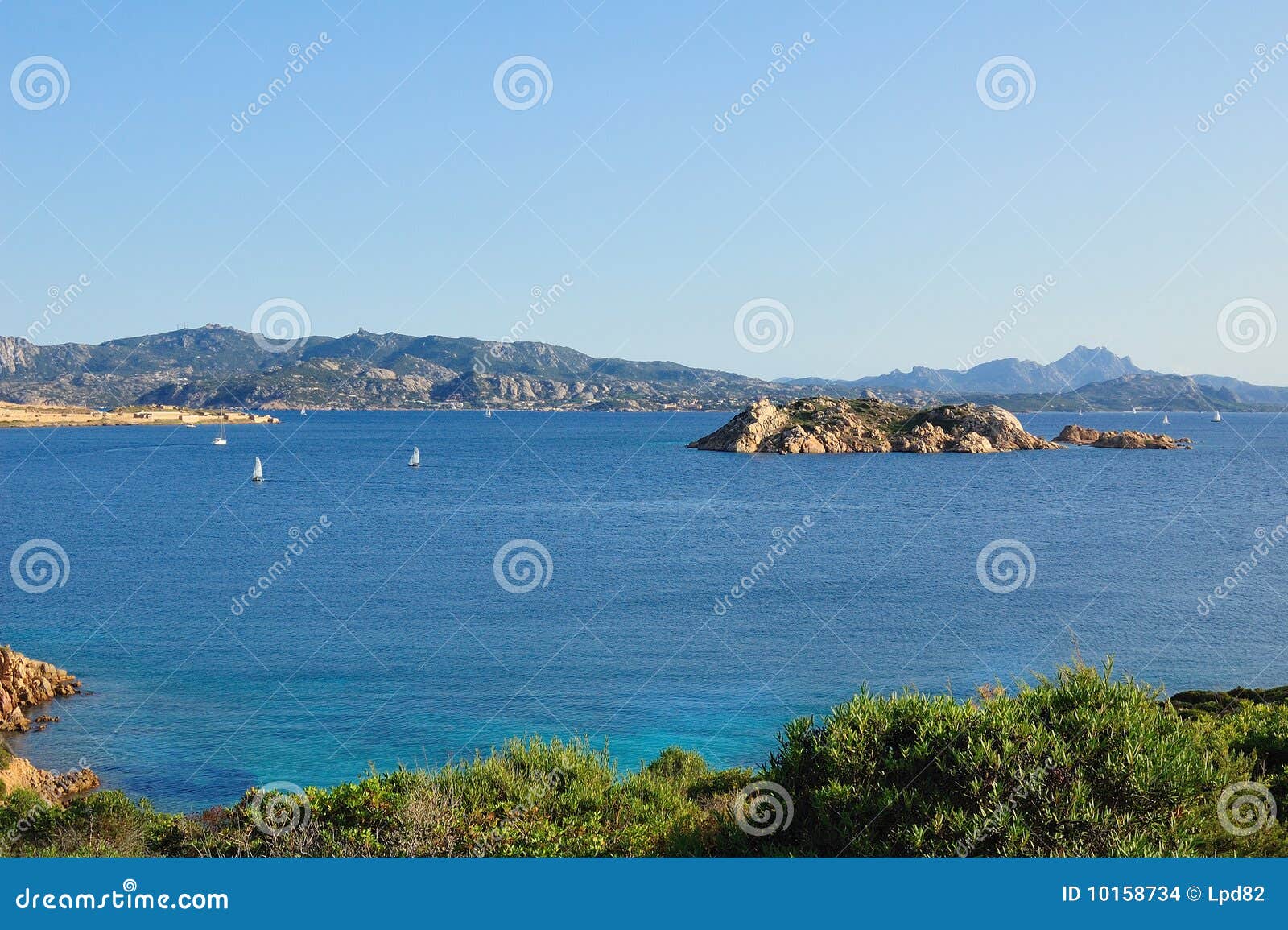 Caprera island stock photo. Image of sardinia, arcipelago - 10158734