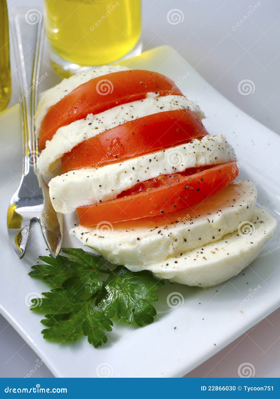 Caprese stock photo. Image of meal, isolated, appetizer - 22866030