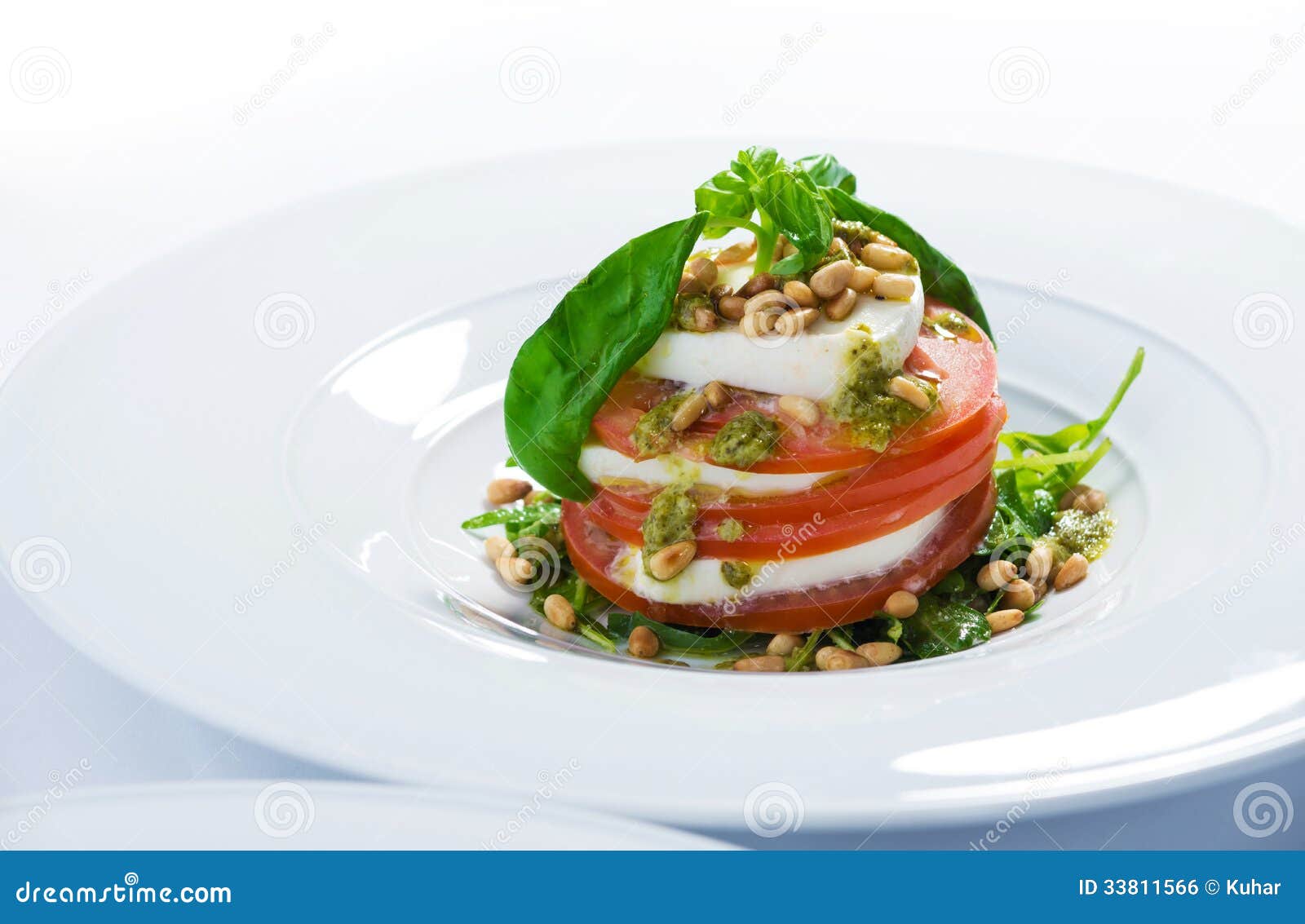 Caprese photo stock. Image du foreground, partie, manger - 33811566
