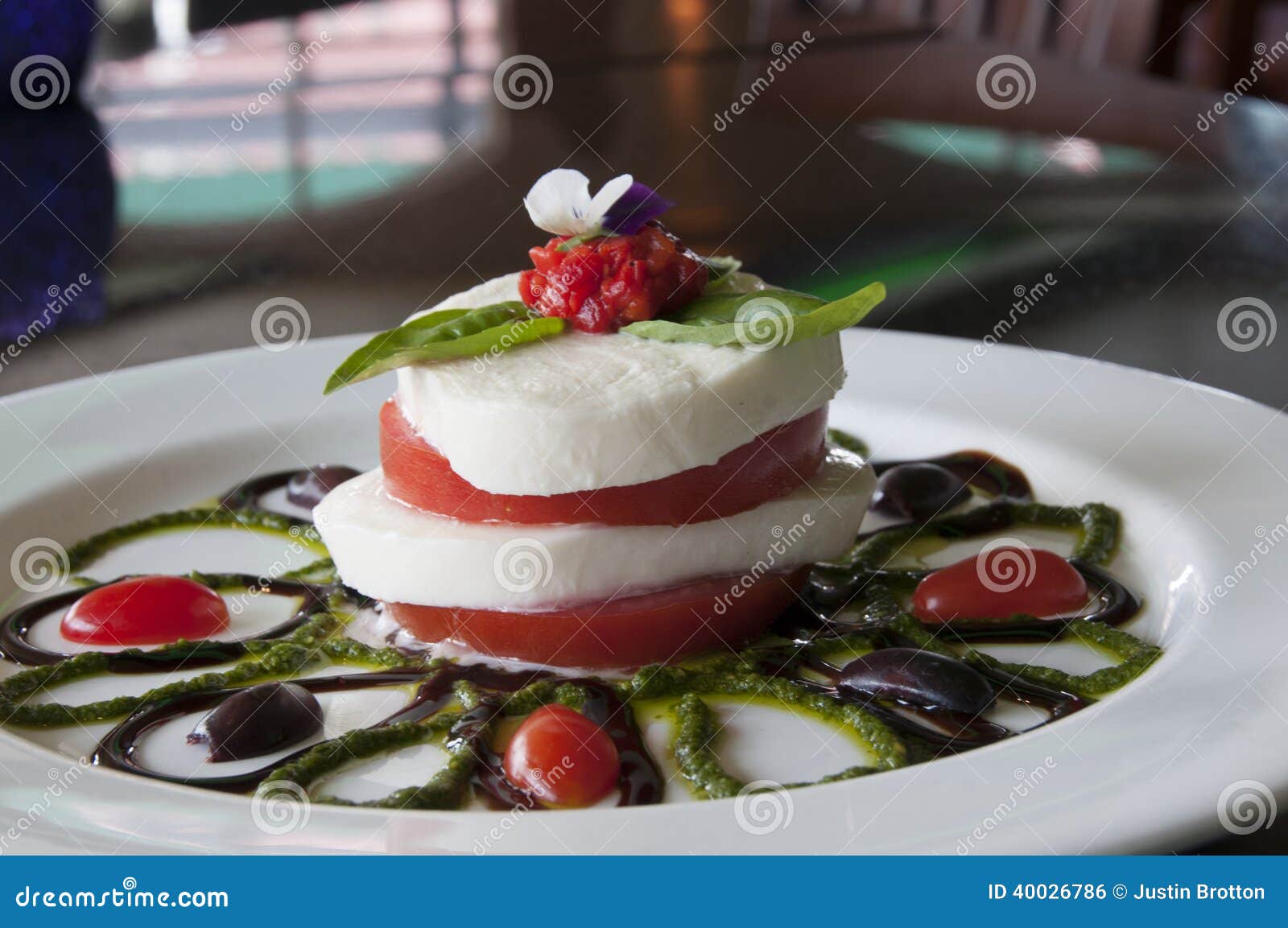 Caprese Appetizer stock photo. Image of appetizer, basil - 40026786