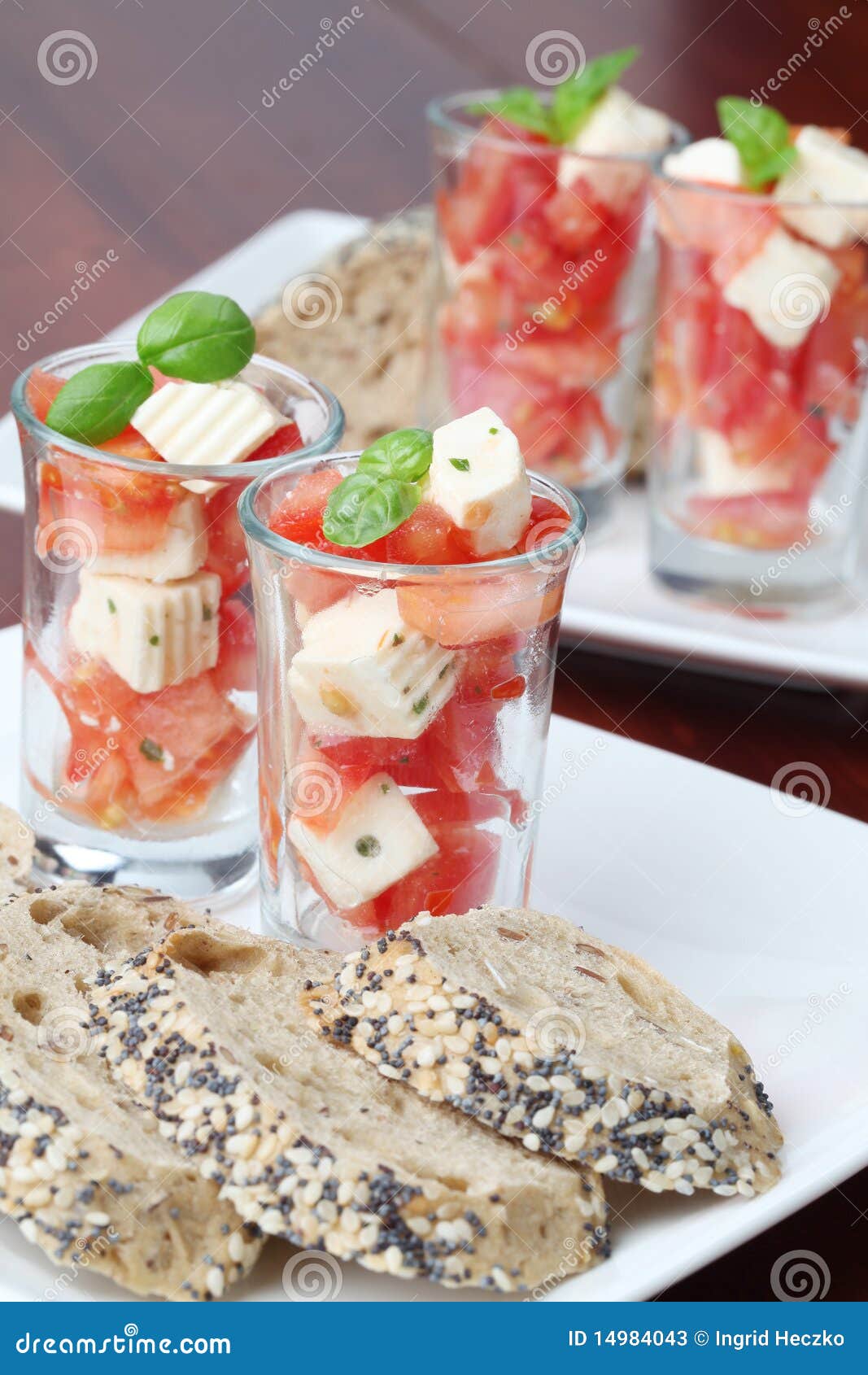 Caprese appetizers stock image. Image of basil, creative - 14984043