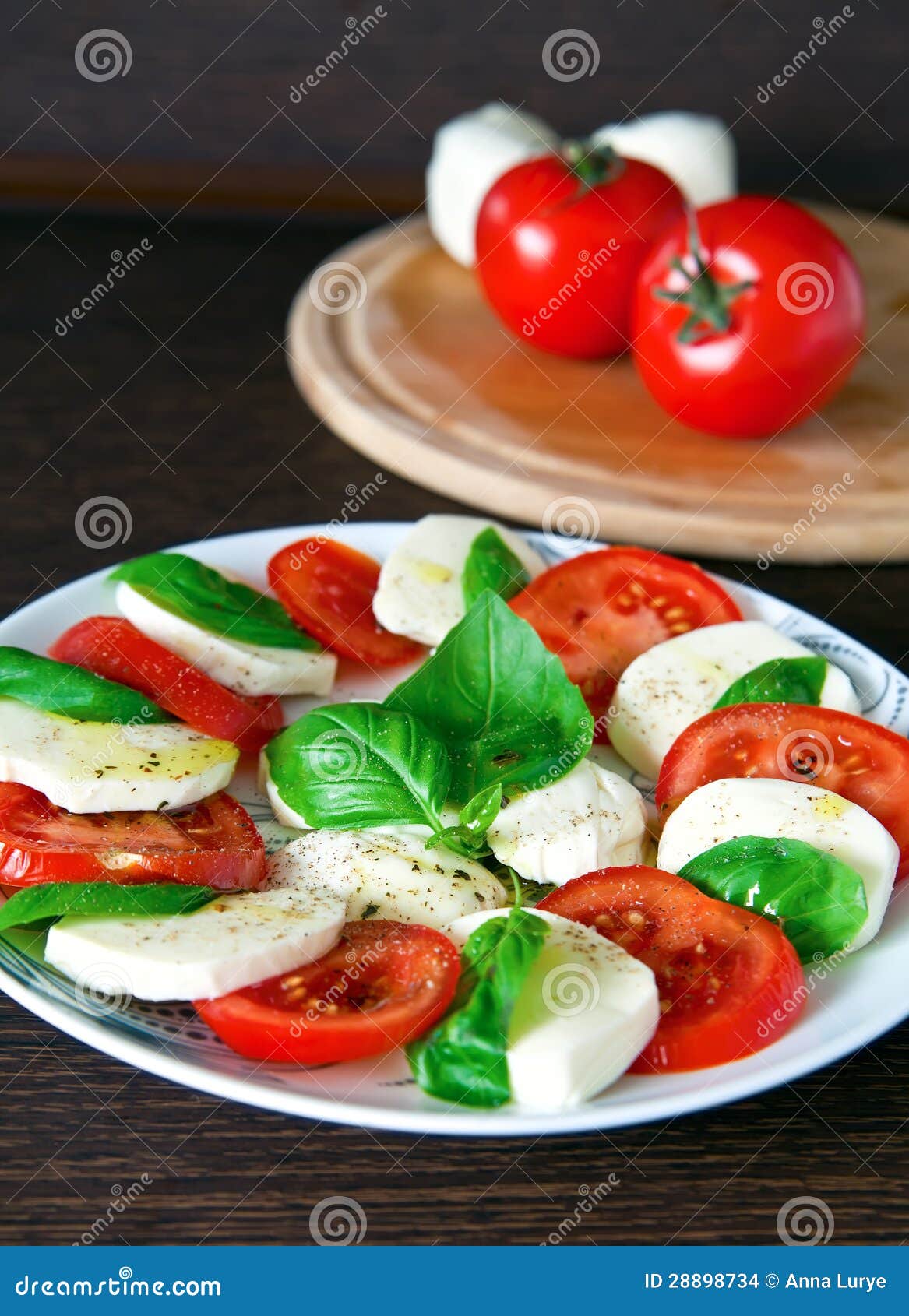 Caprese Salad stock photo. Image of herb, dairy, cheese - 28898734