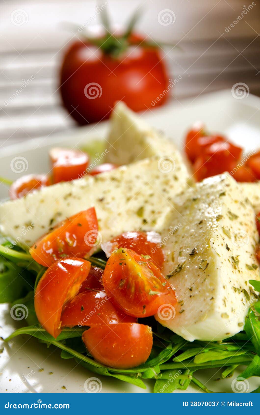 Caprese Salad, Traditional Italian Appetizer Stock Image - Image of ...