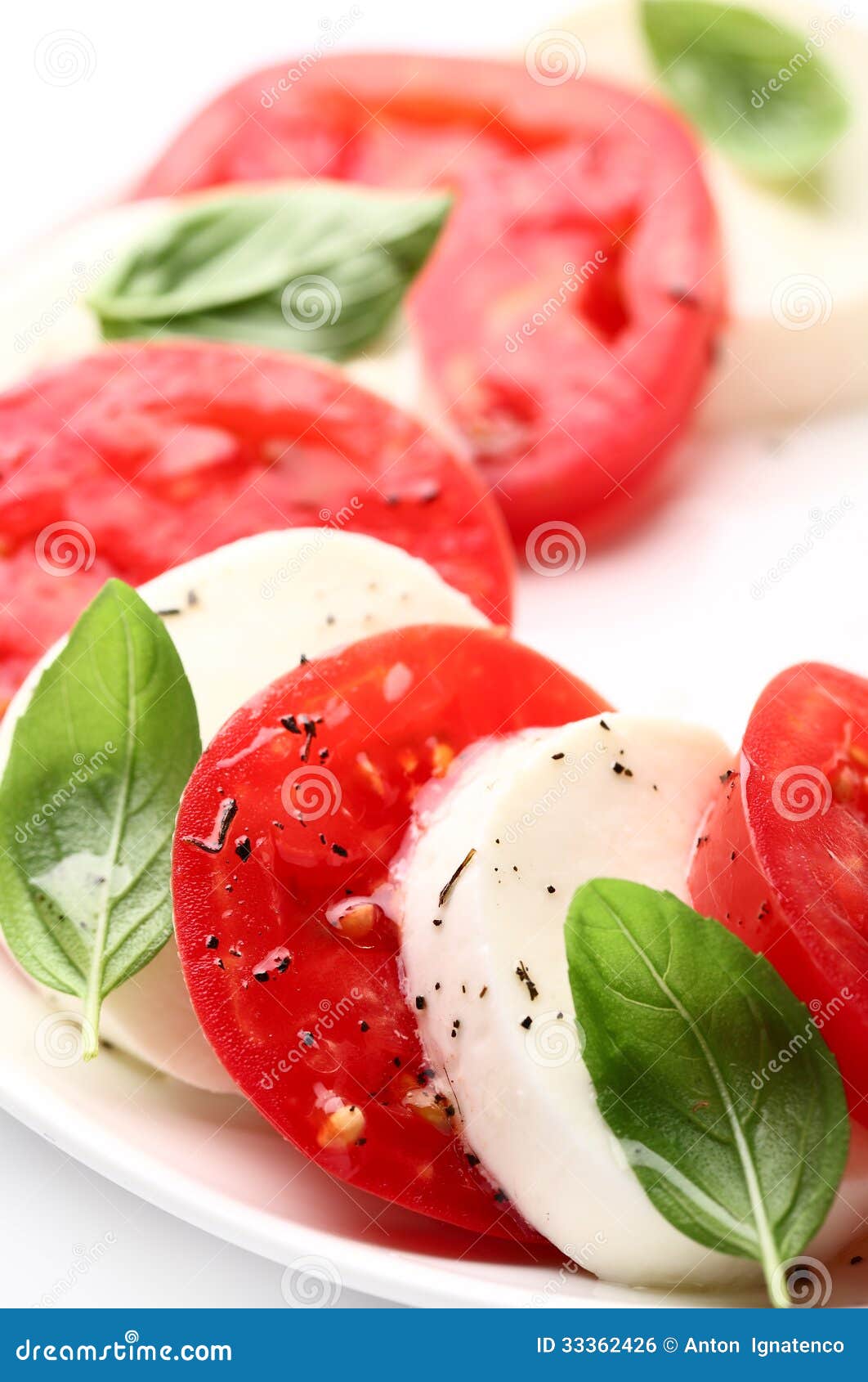 Caprese stock photo. Image of healthy, vegetable, food - 33362426