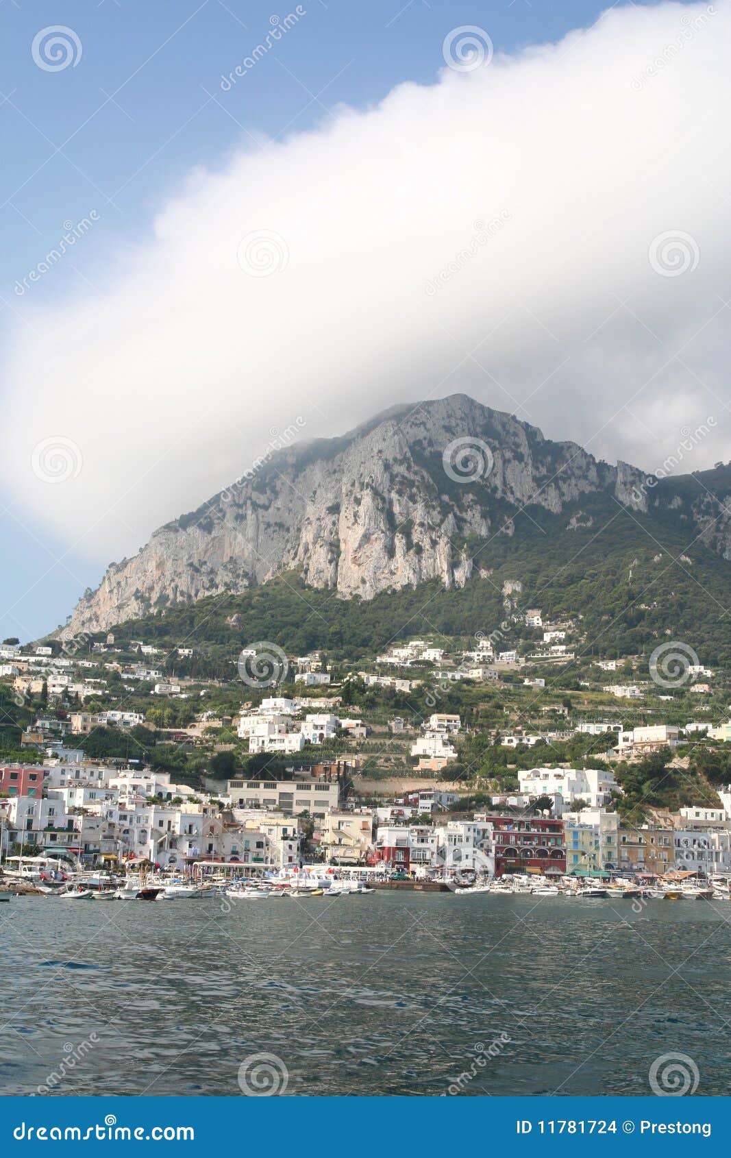 Capri stock photo. Image of cliff, italy, harbour, vacation - 11781724