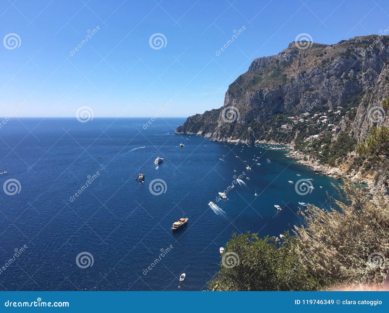 Capri stock image. Image of island, capri, landscape - 119746349