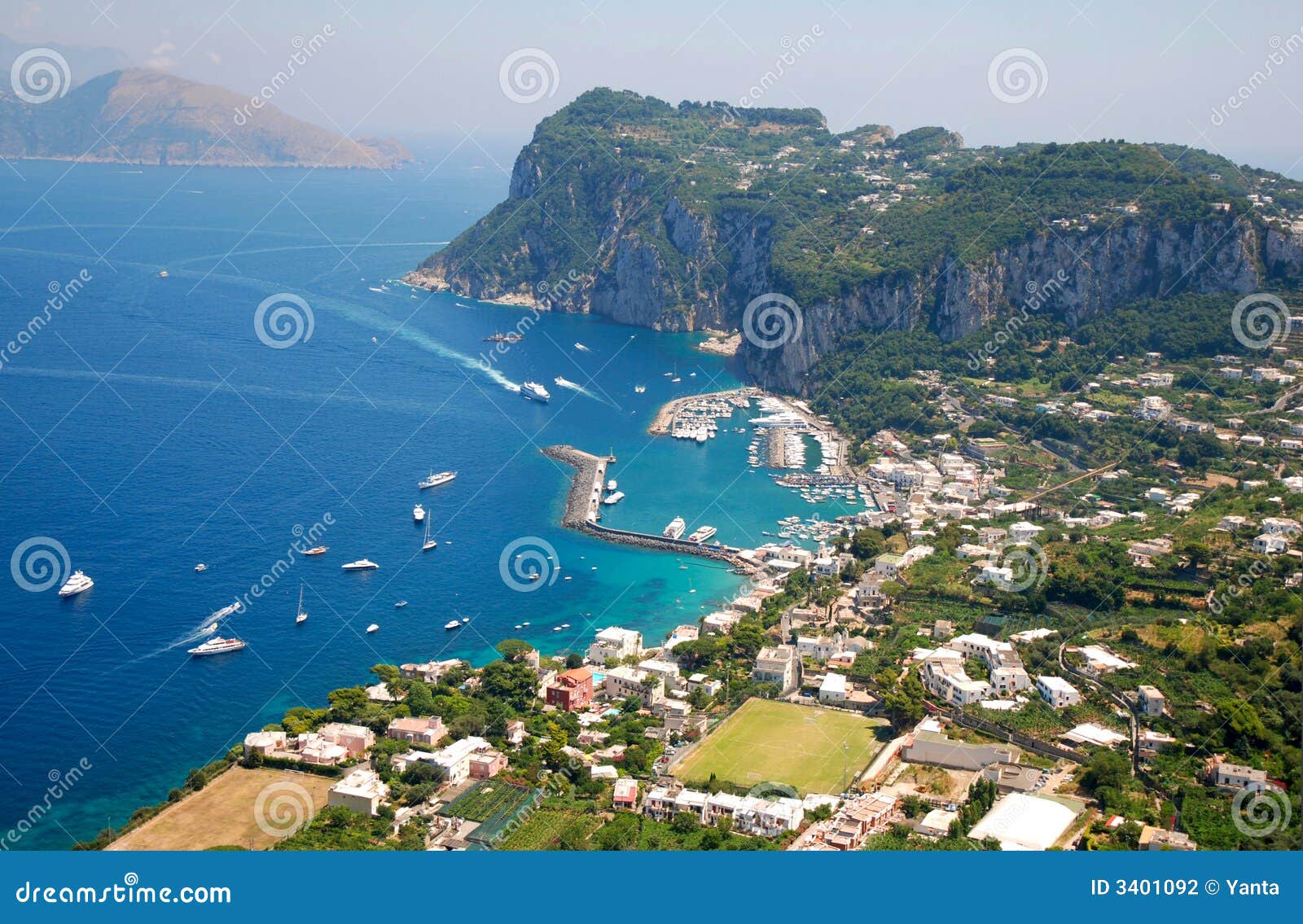 Capri island stock photo. Image of architecture, home - 3401092