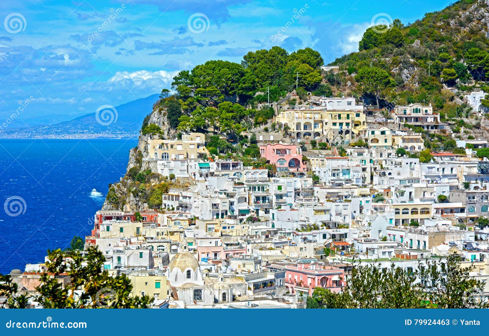 Capri island, Italy stock image. Image of architecture - 79924463