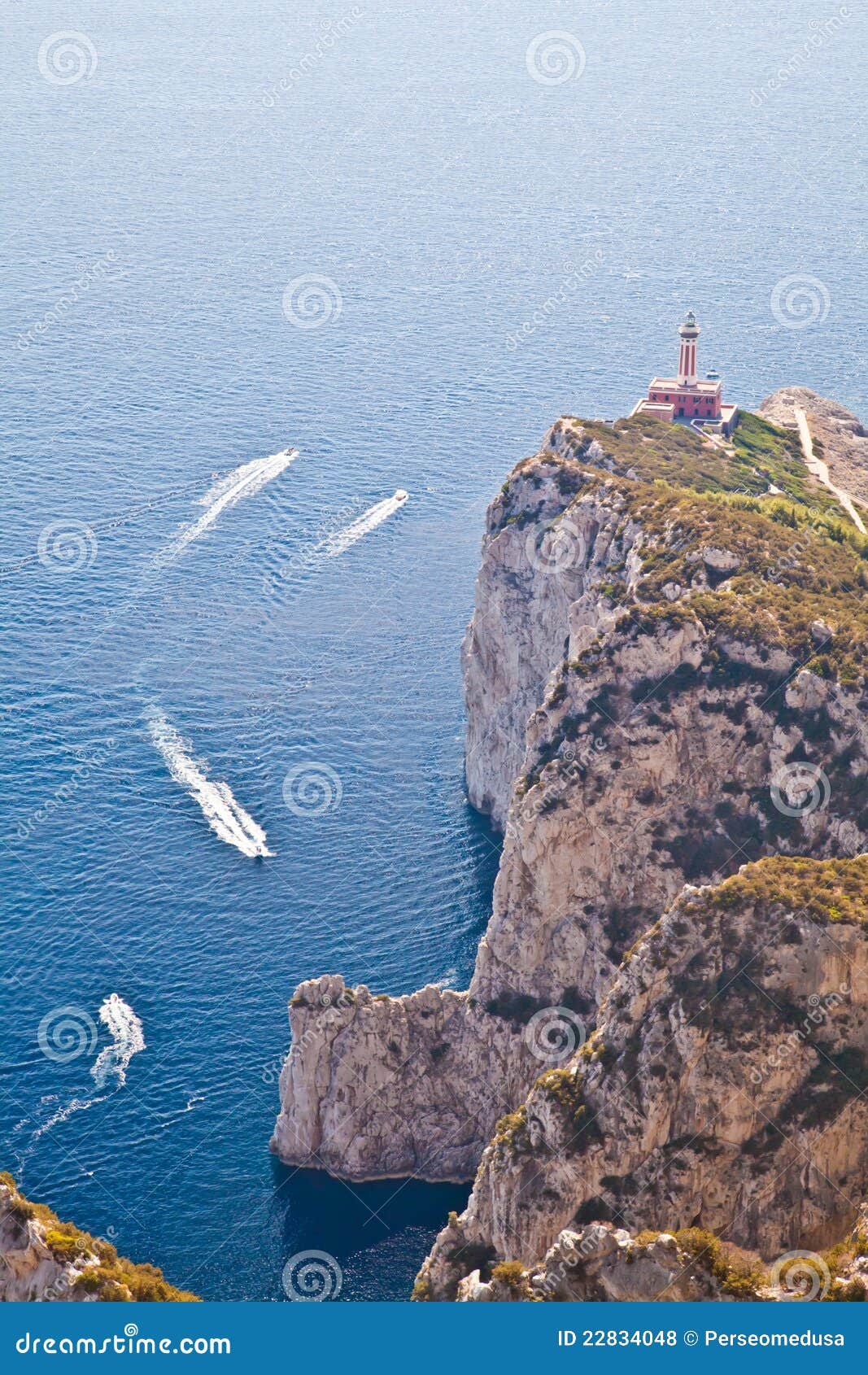 Capri Island panorama stock photo. Image of hill, beach - 22834048