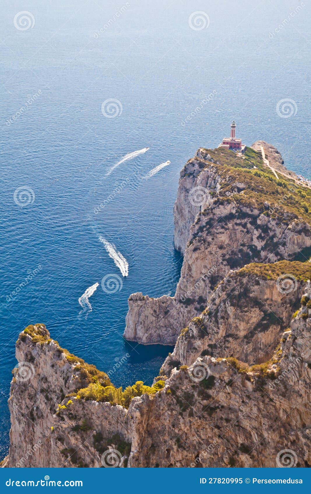 Capri Island panorama stock image. Image of europe, napoli - 27820995