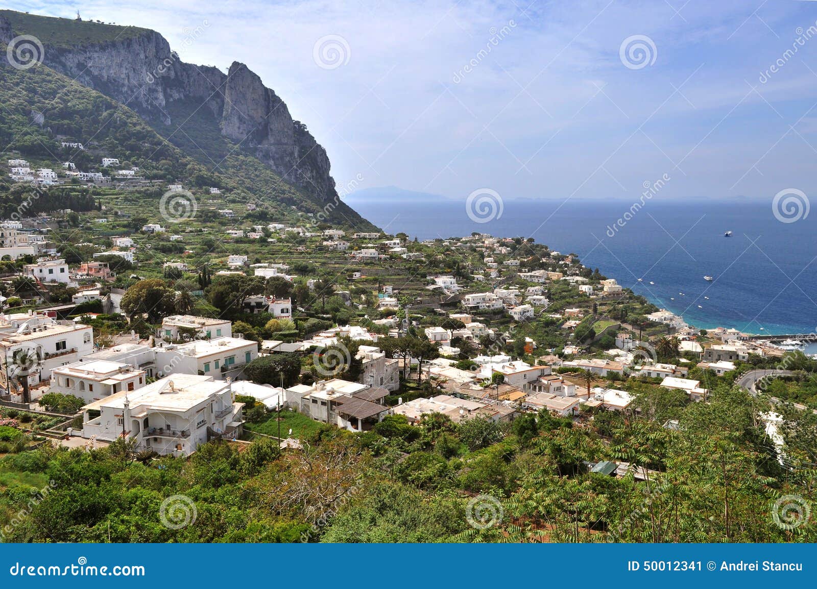Capri Island stock image. Image of sail, time, coast - 50012341