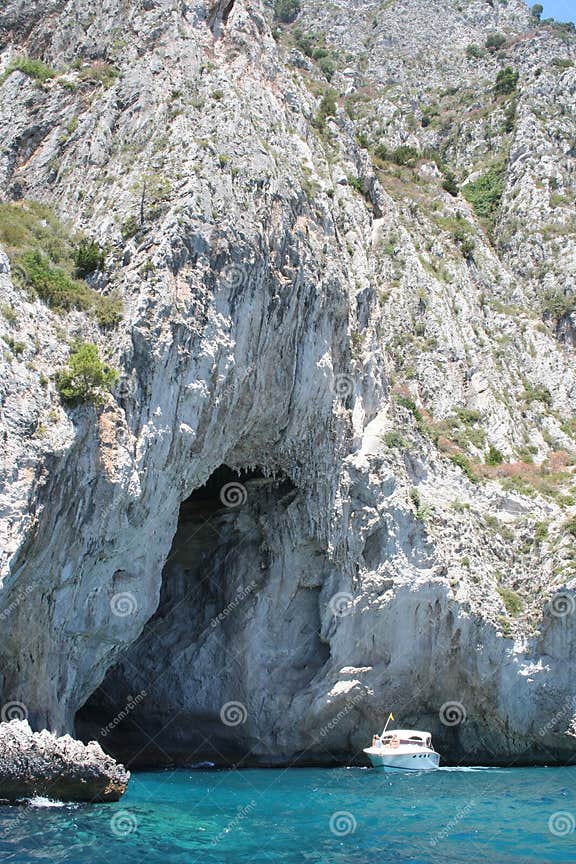 Capri Italy Cave stock image. Image of stone, landscape - 3022003