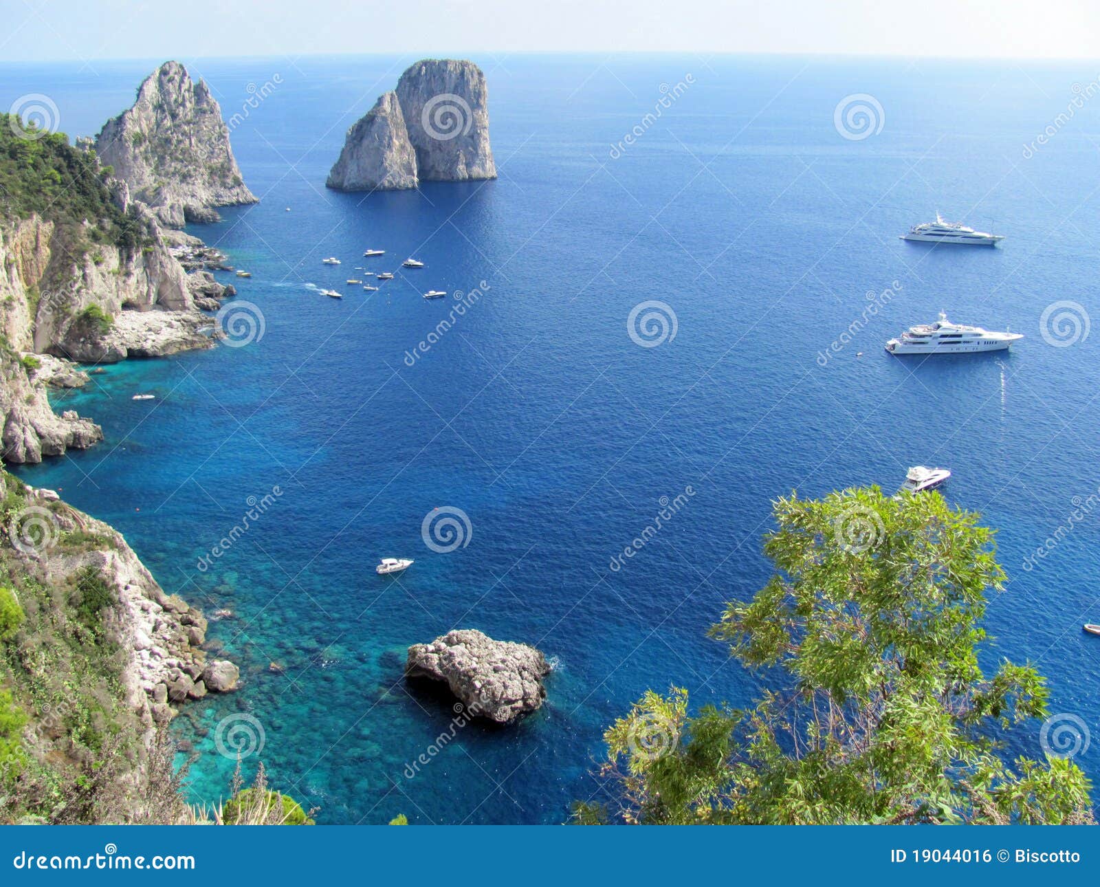 Capri sea view stock photo. Image of nature, colours - 19044016