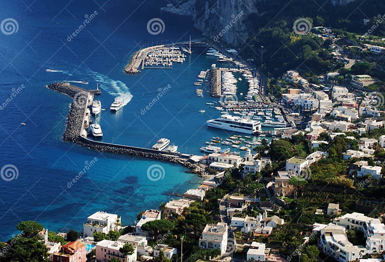 Capri Town stock photo. Image of capri, island, tourism - 9421266