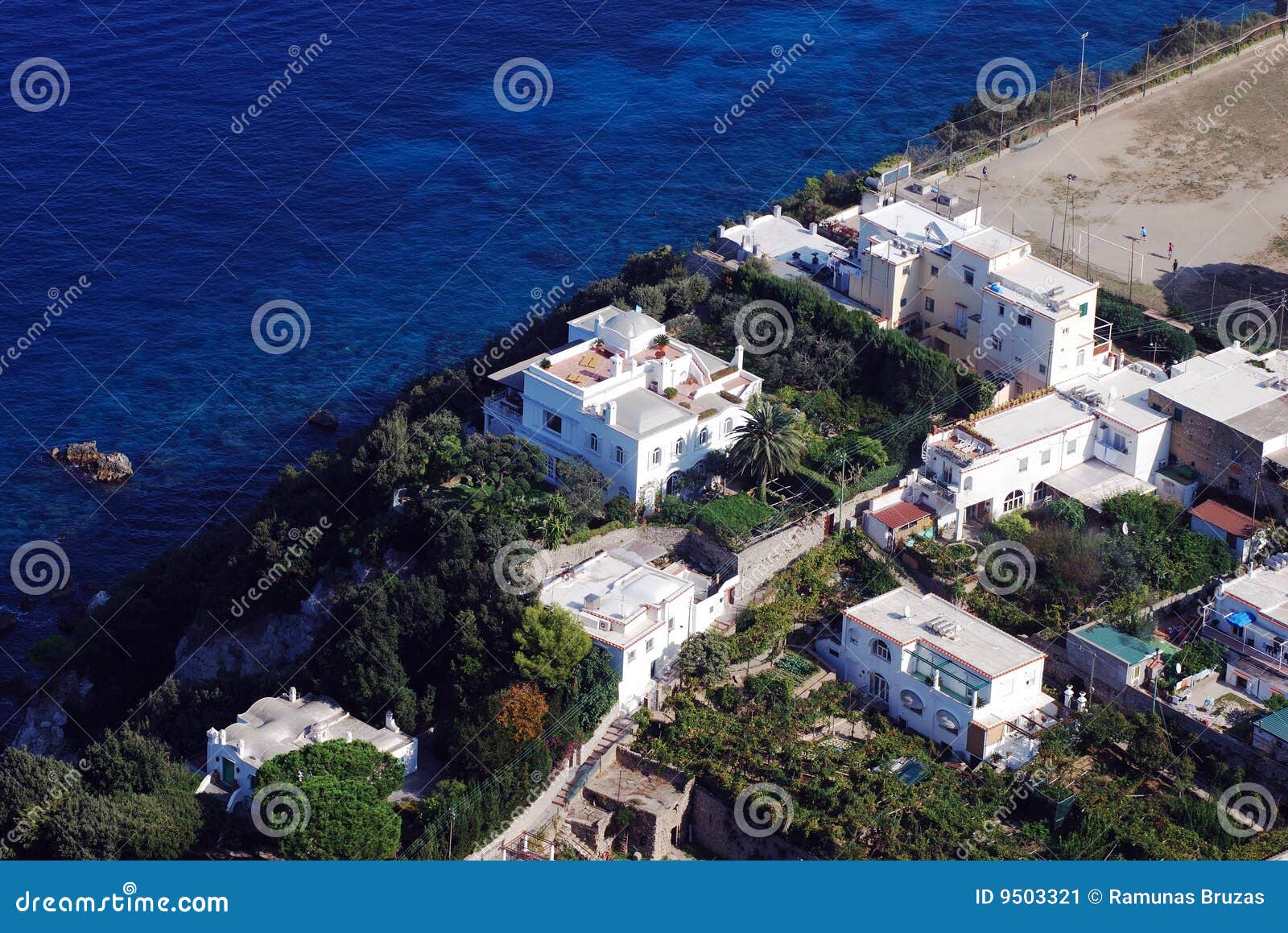 Capri Town Houses stock image. Image of architecture, capri - 9503321