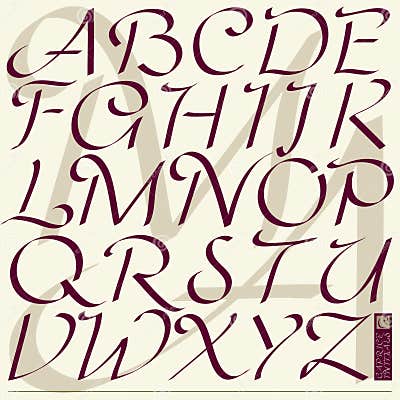 Caprice Initials alphabet stock vector. Illustration of letters - 57379734