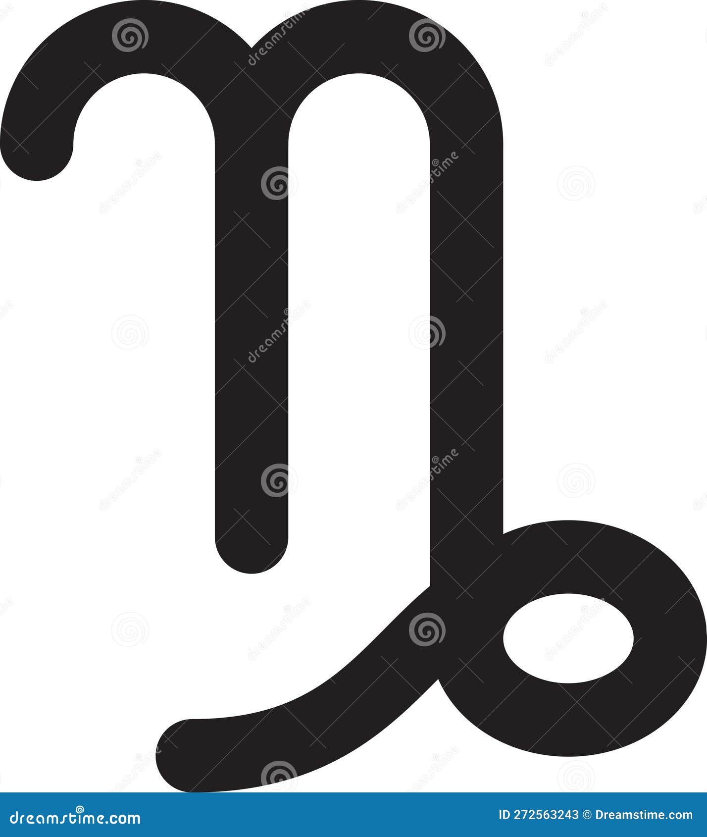 Capricorn Linear Icon Astrological Zodiac Sign Stock Illustration ...