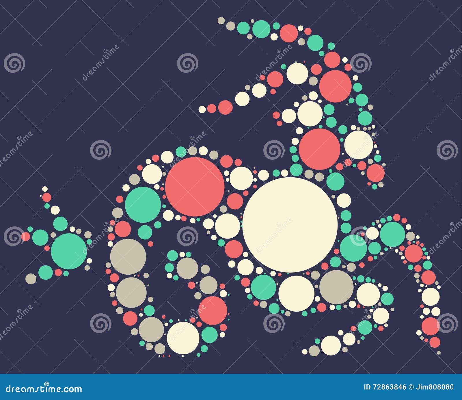 Capricorn Shape Vector Design Stock Vector - Illustration of mystic ...