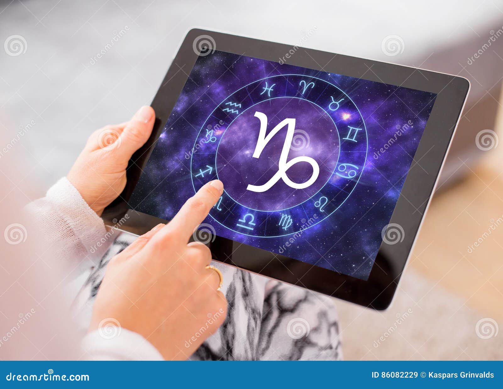 Capricorn zodiac sign stock image. Image of astrologer - 86082229